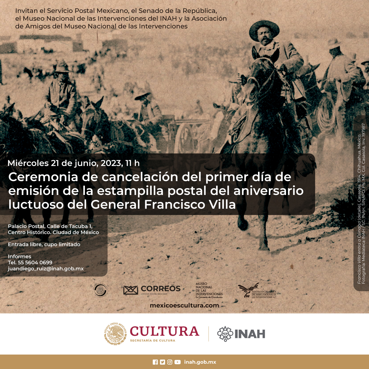 Emiten estampilla postal por el centenario luctuoso del general ...